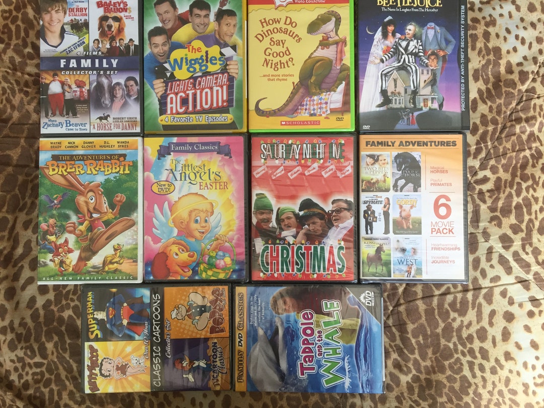10 Ten New Family Rate DVD Movies. Great Show for Your Kids. - Etsy