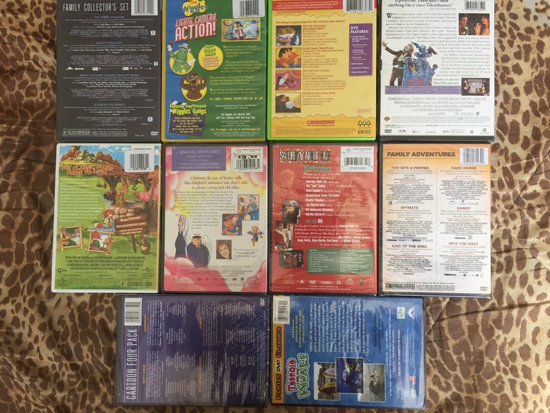 10 Ten New Family Rate DVD Movies. Great Show for Your Kids. - Etsy