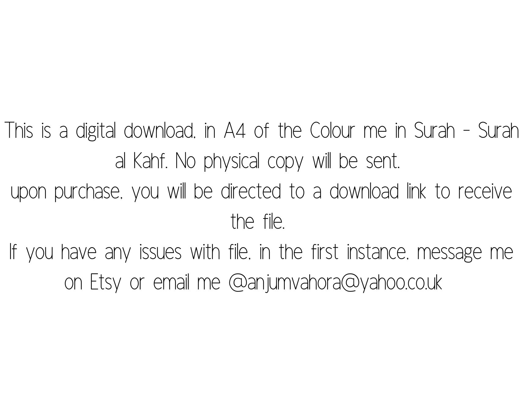 Color me in Surah (Sure al Kahf), Quran Tracing, Quran für Kinder ...