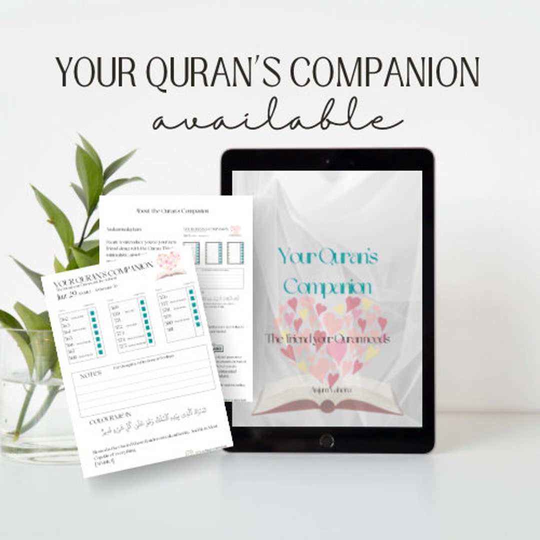 Muslim Planner Quran Tracker Checklist Journal for Reading Quran - Etsy