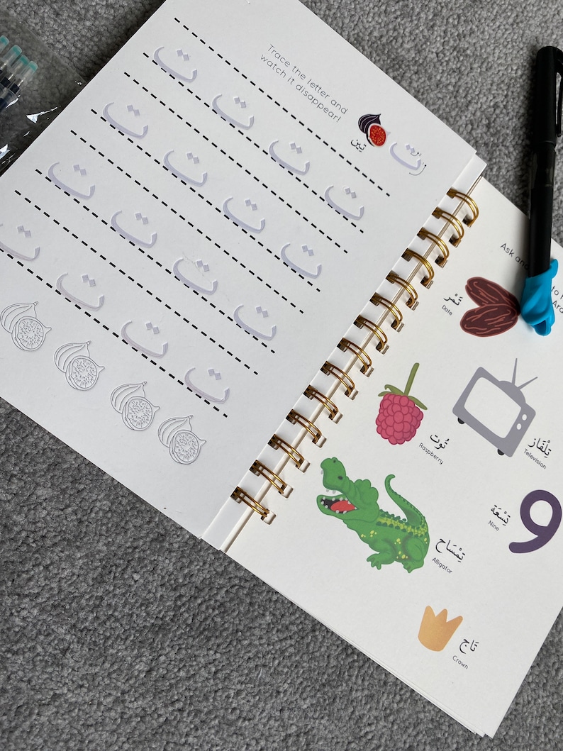 Hands-on Arabic Copybook: Reusable Alphabet Tracing Eid Gifts (ages 3 ...
