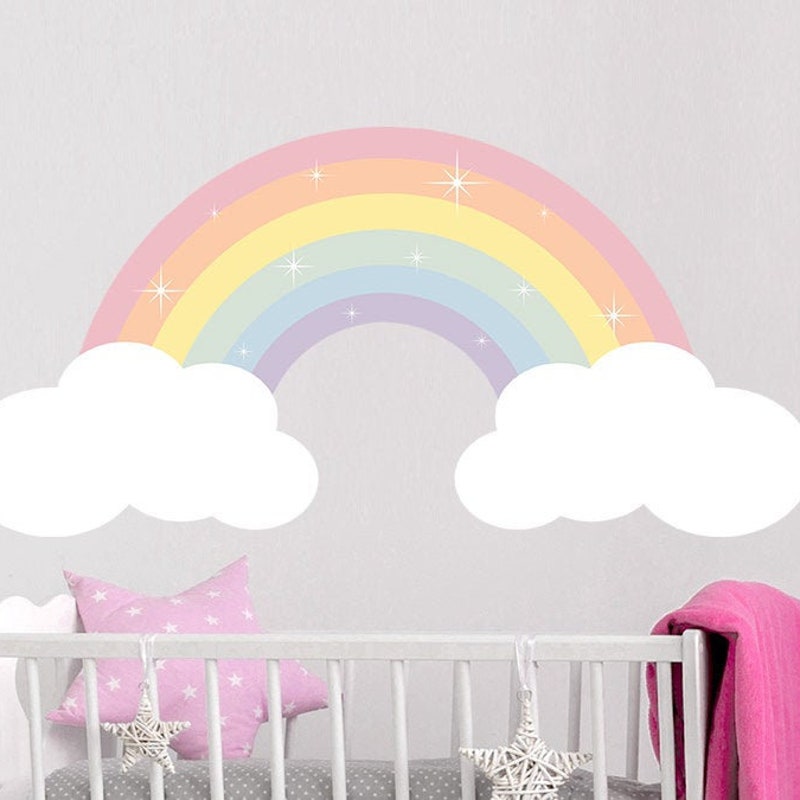 Pastel Rainbow Wall Decal - Etsy