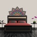 Half Mandala Wall Decal for Bedroom Colorful Mandala Wall - Etsy