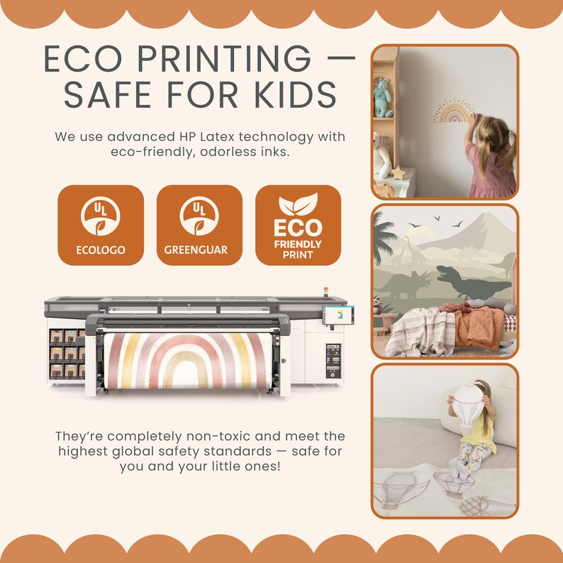 Deer Wall Decal, Baby Bedroom Decor, Mountains Wall Sticker for Nursery ...