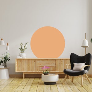 Sun Abstract Boho Wall Decal Peel and Stick Wall Decals - Etsy