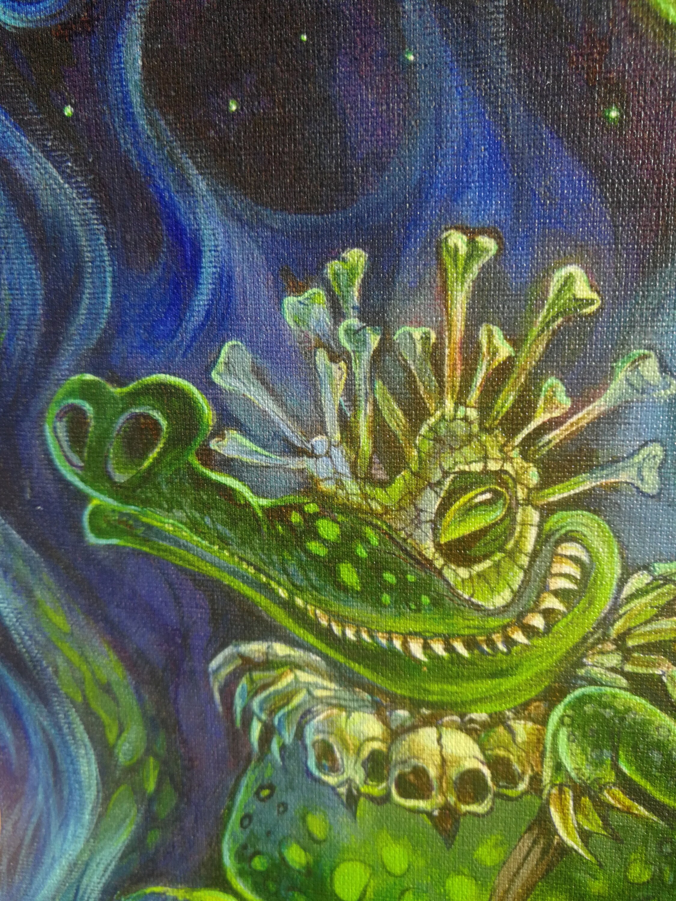 Voodoo Croc, Art Print, Crocodile, Skull Crown, Creepy Art, Disney ...