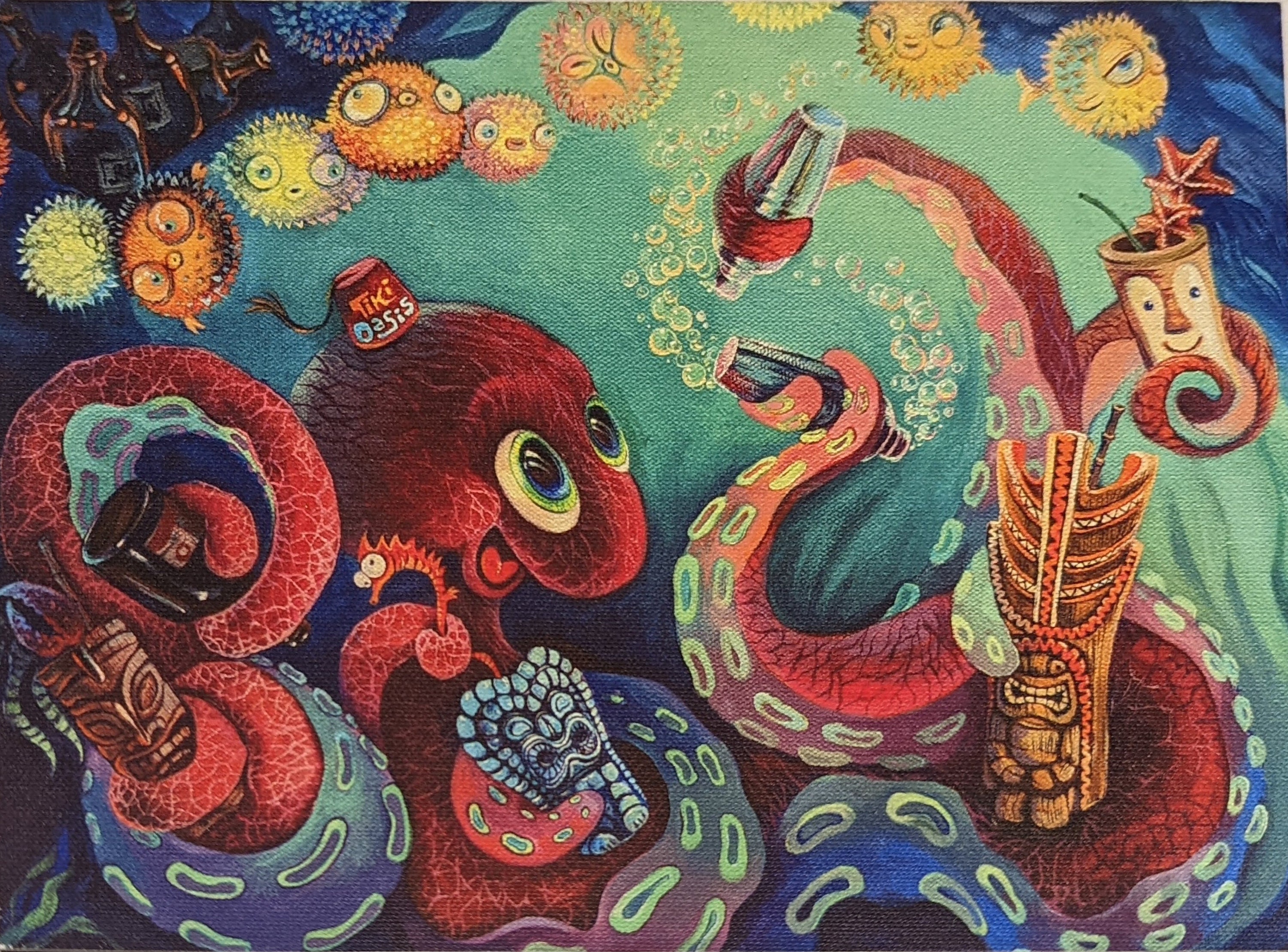 Sip & Swim Canvas Print - Etsy