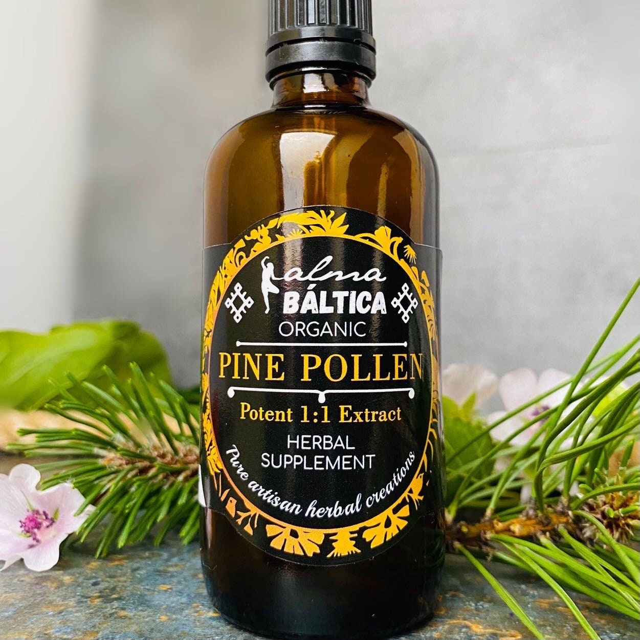 Pine Pollen Tincture, Wild Harvested Pollen, High Potency, Pinus ...