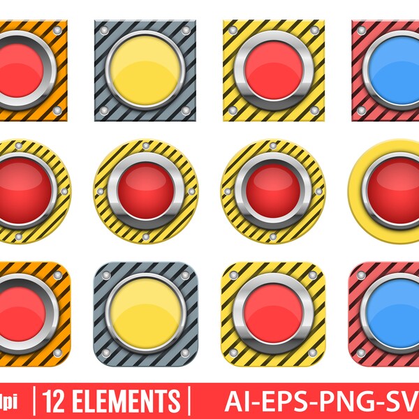 Panic Button Clipart - Etsy