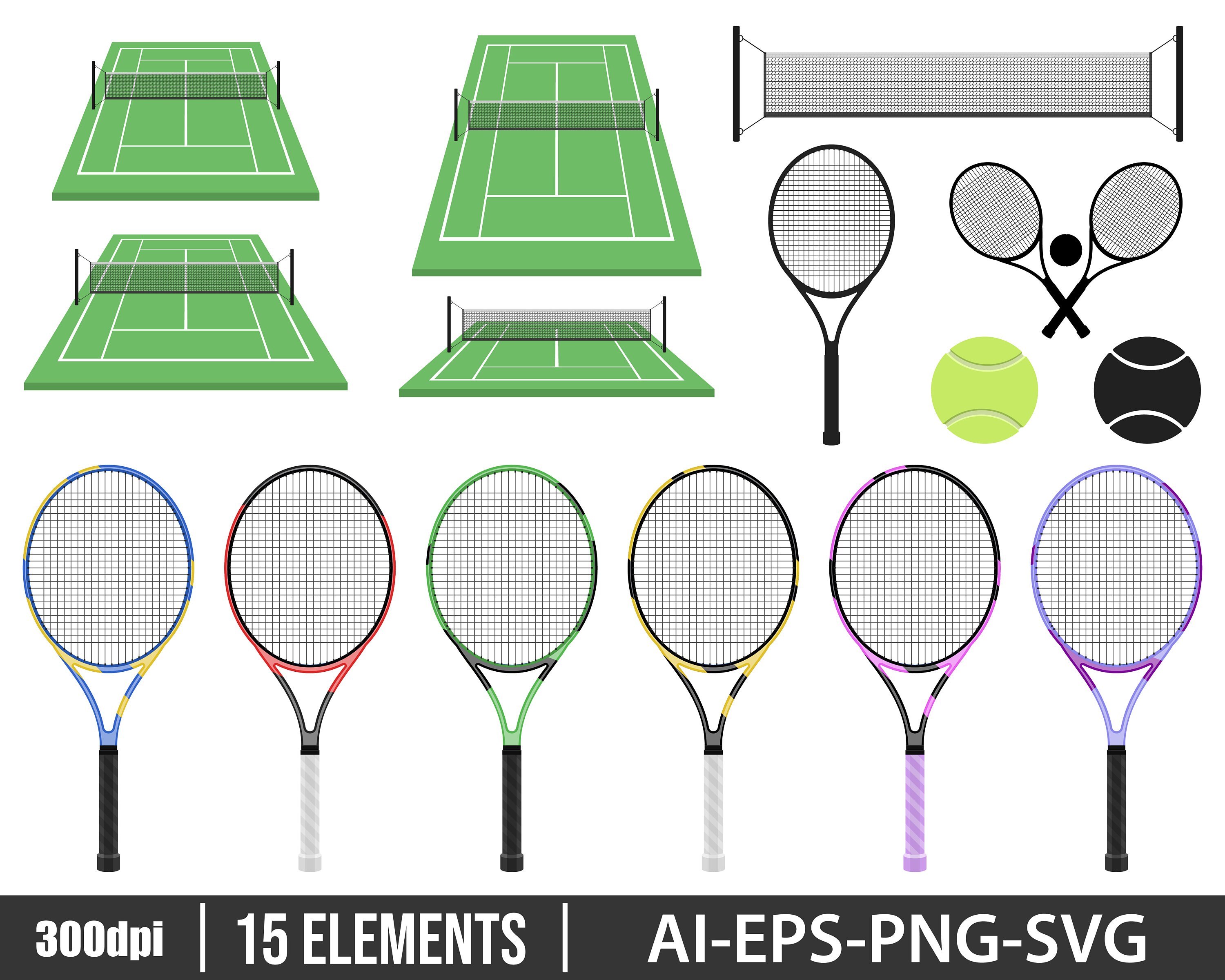 Tennis Racket Clip Art Vector