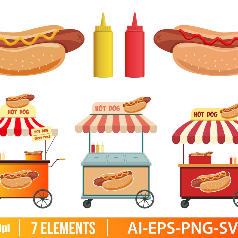 Hot Dog Cart - Etsy