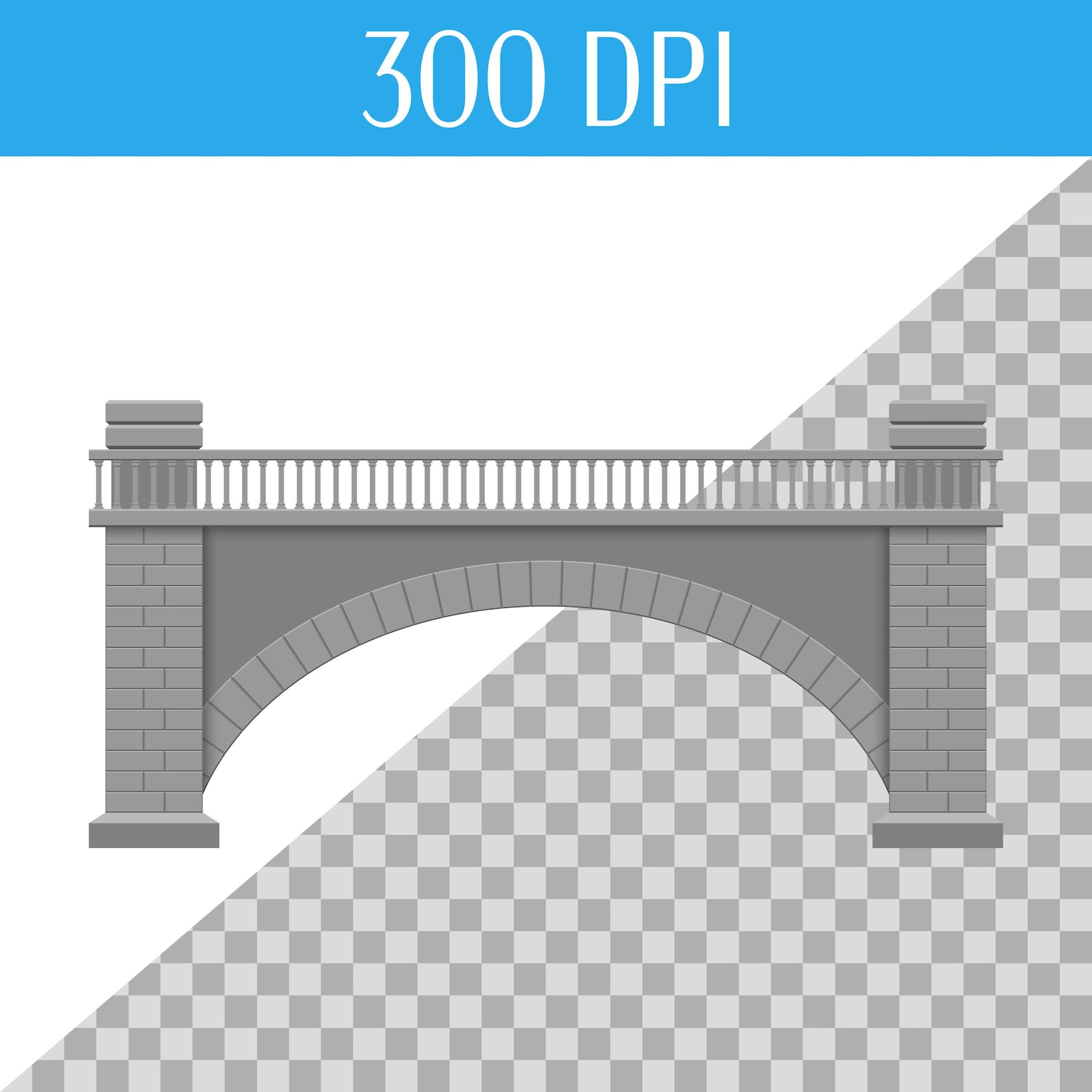 Stone Bridge Historic Structure Old River Crossing Digital Vector Art ...