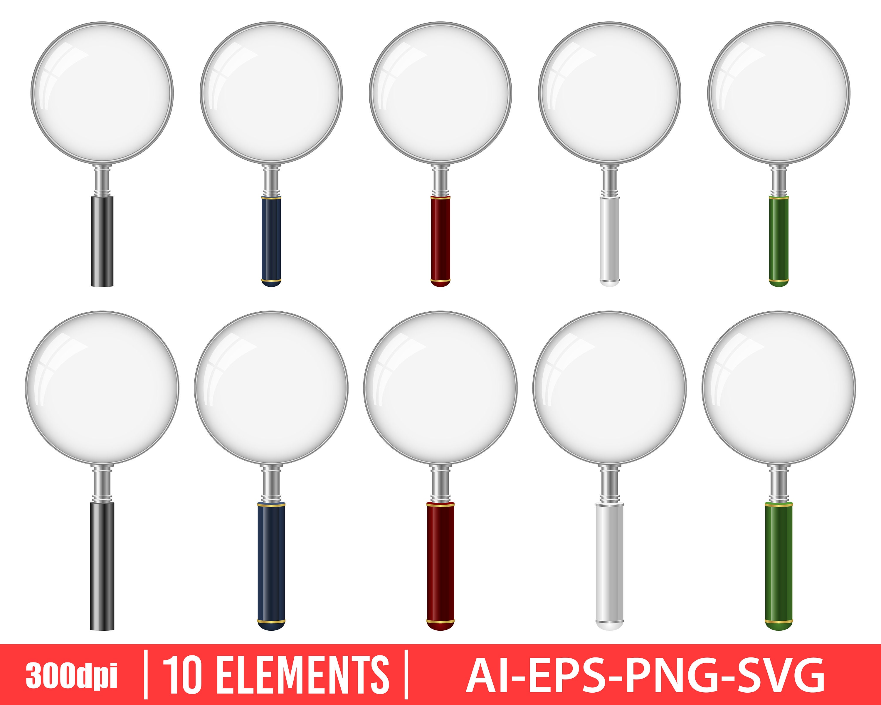 Magnifying Glass Clipart Vector Design Illustration. Magnifying Glass ...