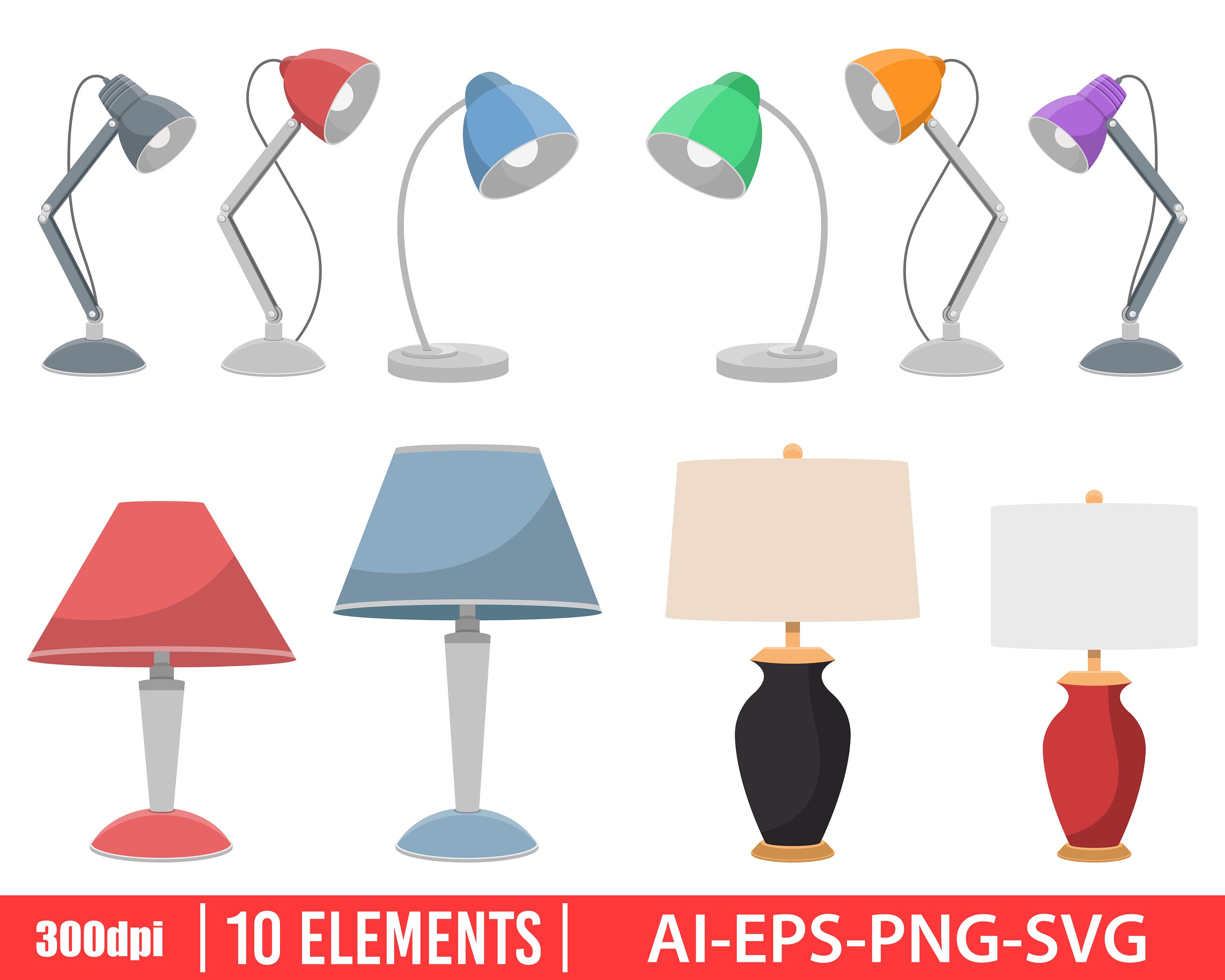 Tall Lamp Clipart Cartoon