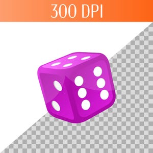 Dice Clipart Set | Hand-drawn Dice Graphics | Gaming Icon Clipart ...