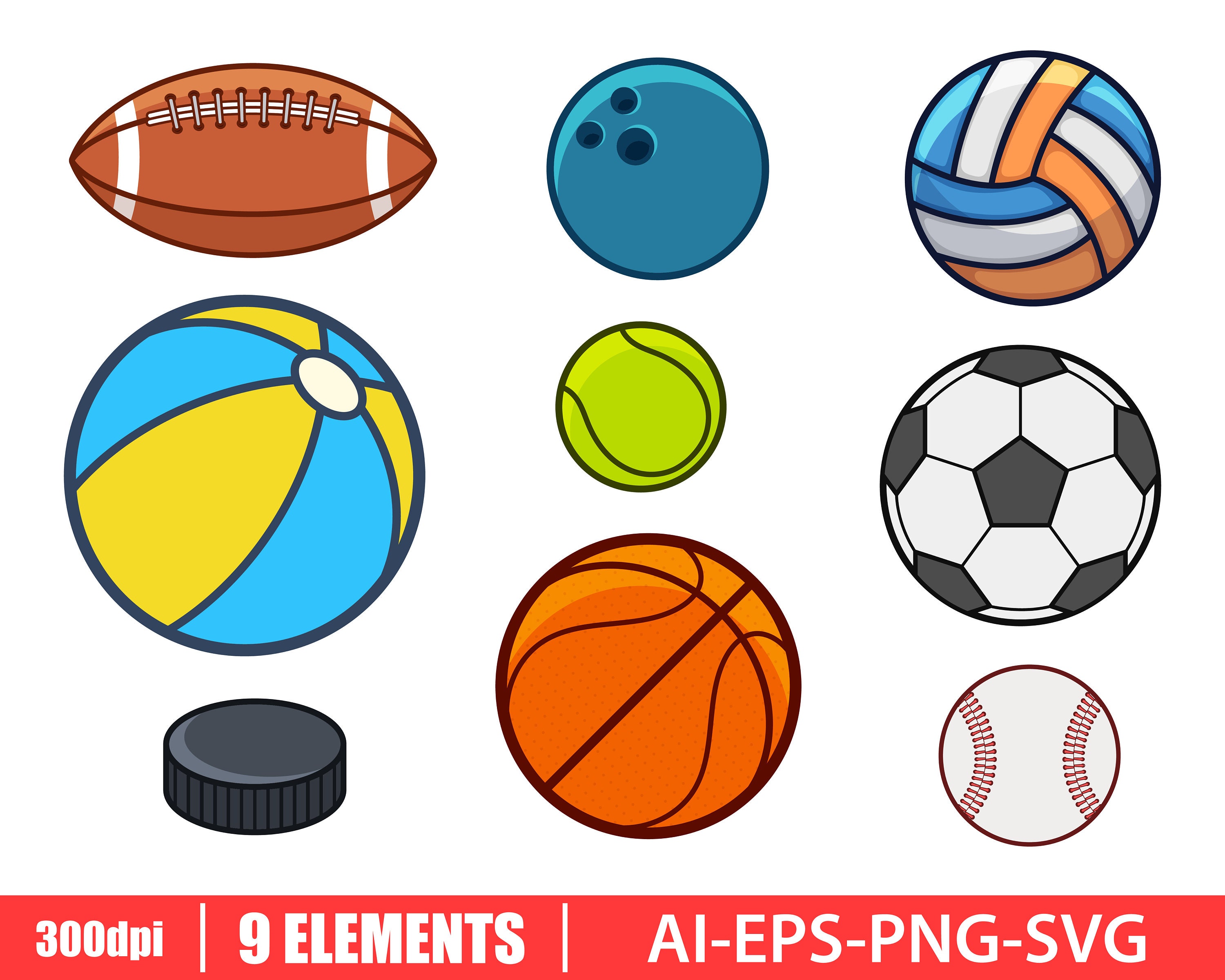 People Playing Sports Clipart Balls
