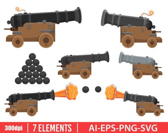 Cannon SVG Cannon Vector Cannon Cut File Cannon Clipart - Etsy