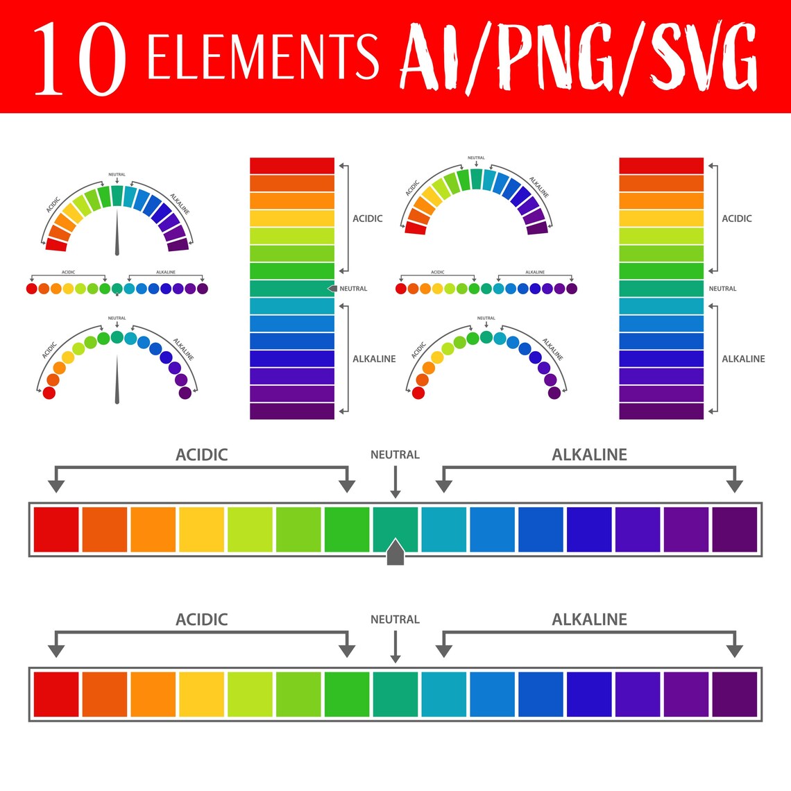 PH Value Scale Clipart Vector Scientific Design Graphics Digital Art ...