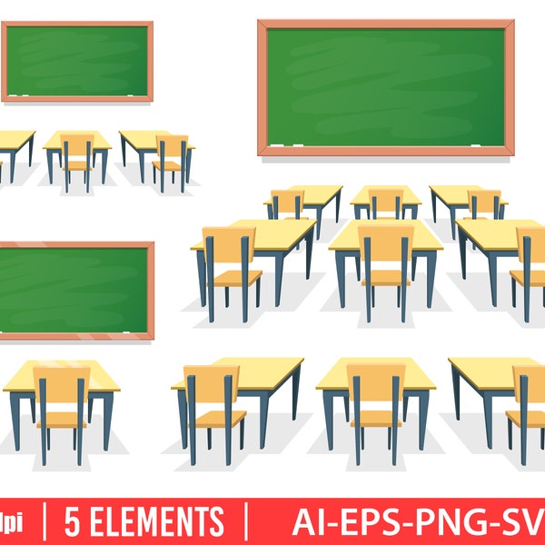Classroom Clipart - Etsy