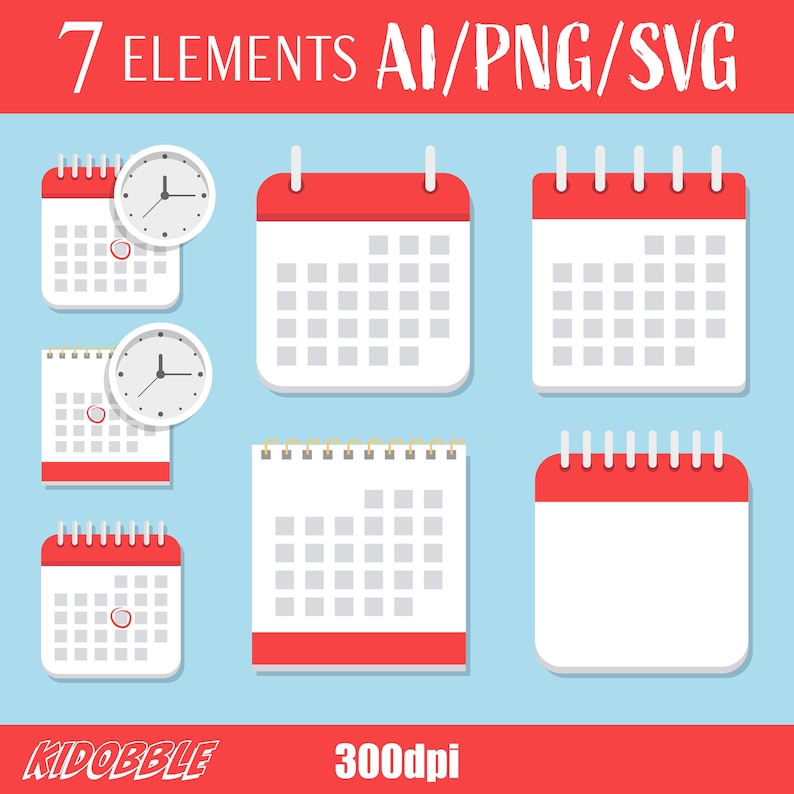 Calendar Icon Clipart Vector Date Reminder Illustration Planner ...