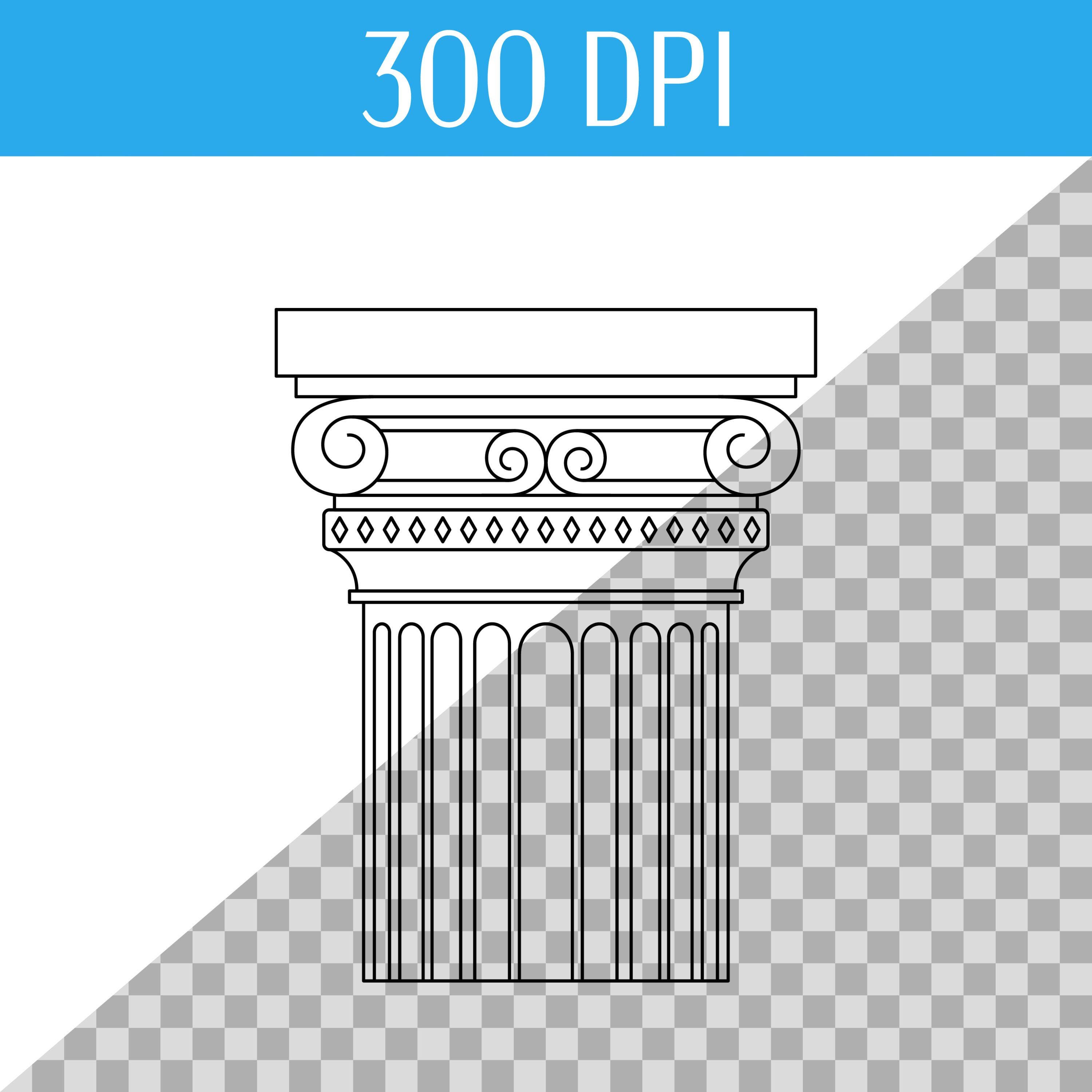 Ancient Columns Clipart Vector Roman Pillars Marble Columns Digital Art ...