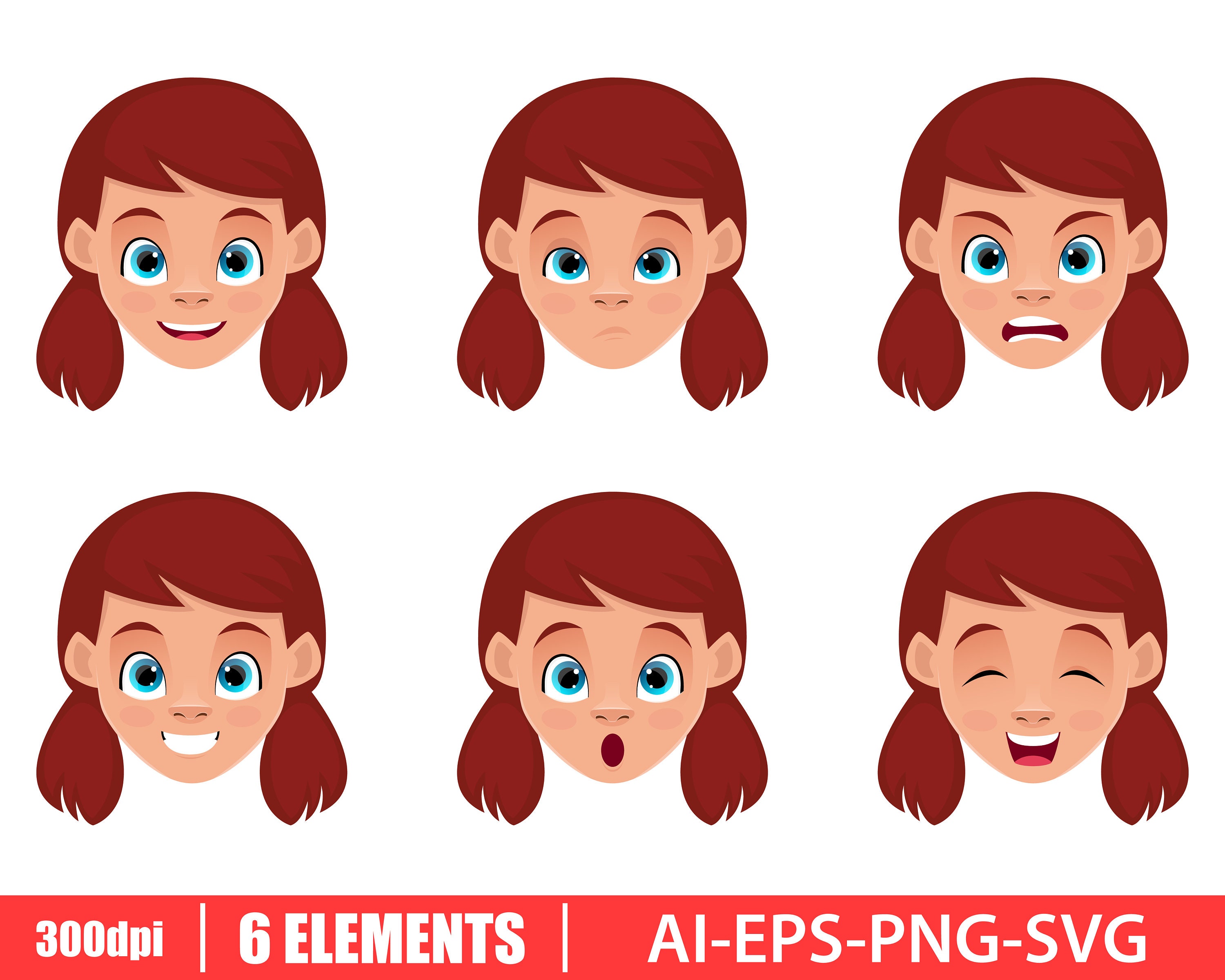 Clipart Little Girl Face