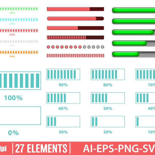 Loading Bar Svg - Etsy