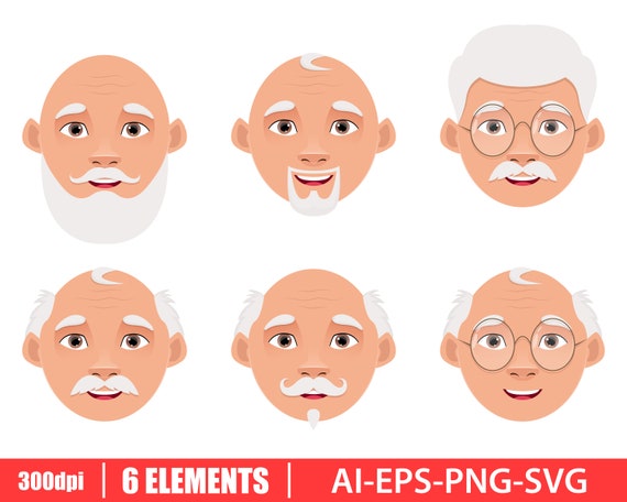 Simple Old Man Drawing Cartoon