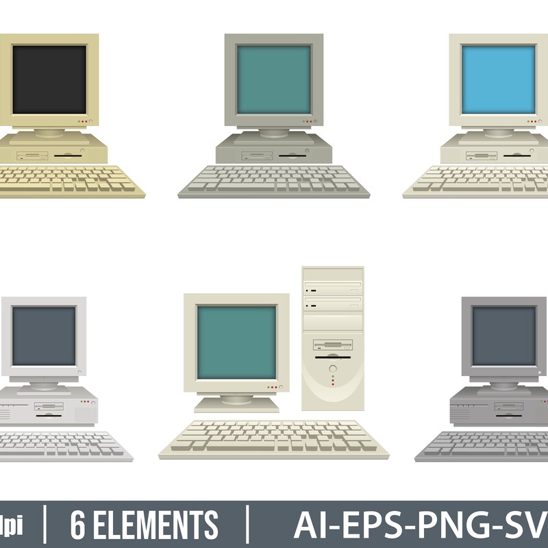 Retro Computer - Etsy