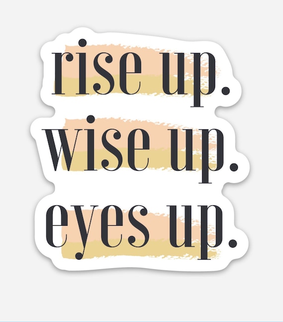 Rise up Vinyl Sticker - Etsy