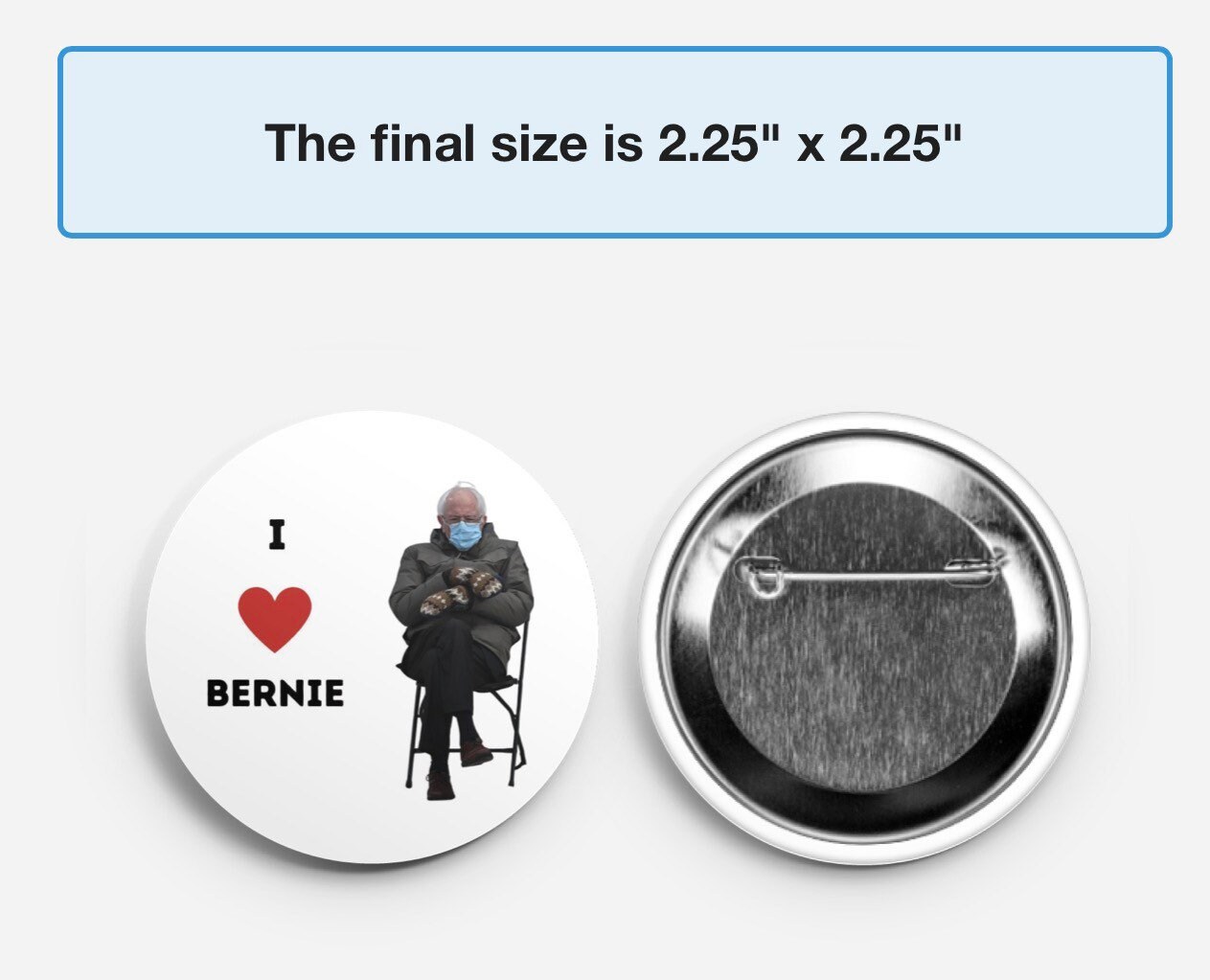 I Heart Bernie Sanders Button - Etsy España