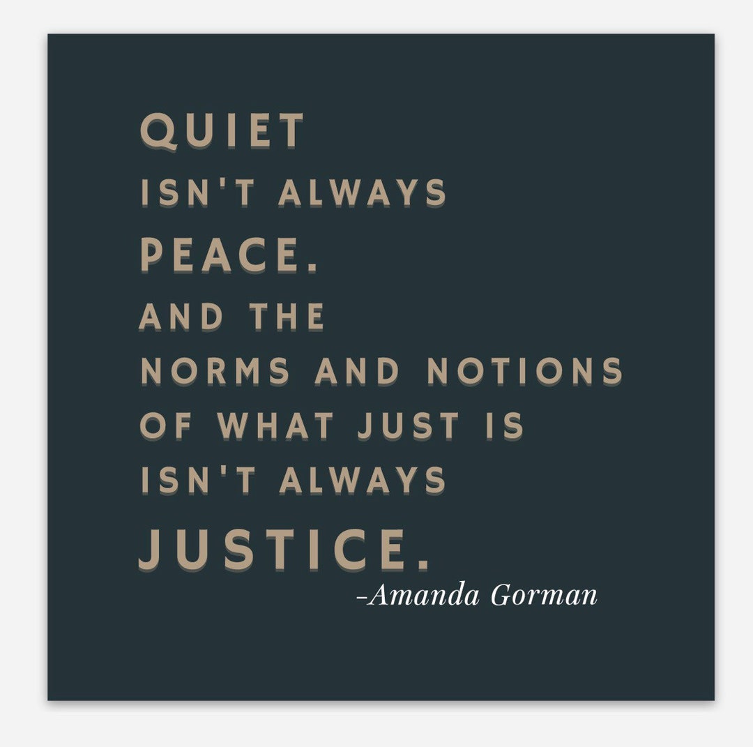Amanda Gorman Justice Quote Magnet - Etsy