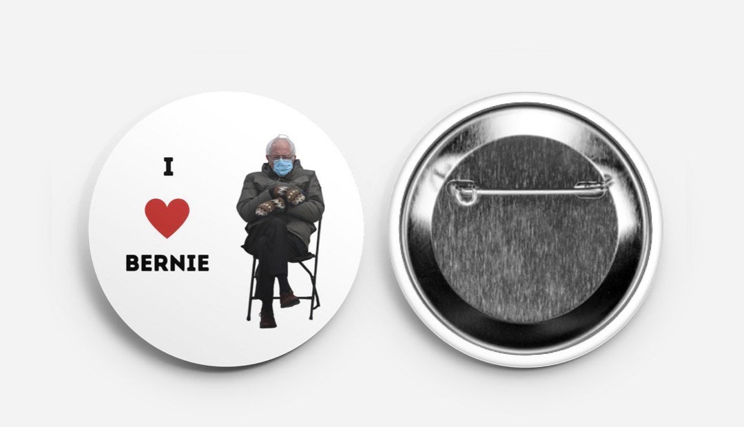 I Heart Bernie Sanders Button - Etsy España