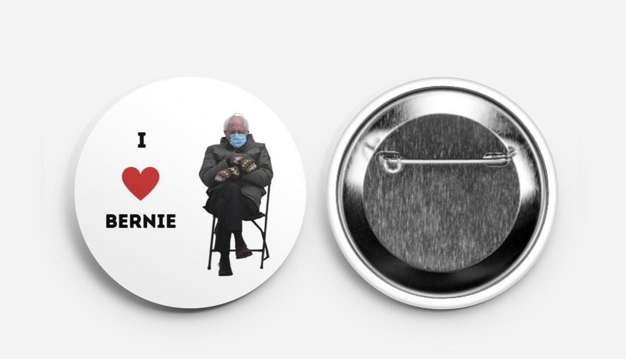 I Heart Bernie Sanders Button - Etsy España