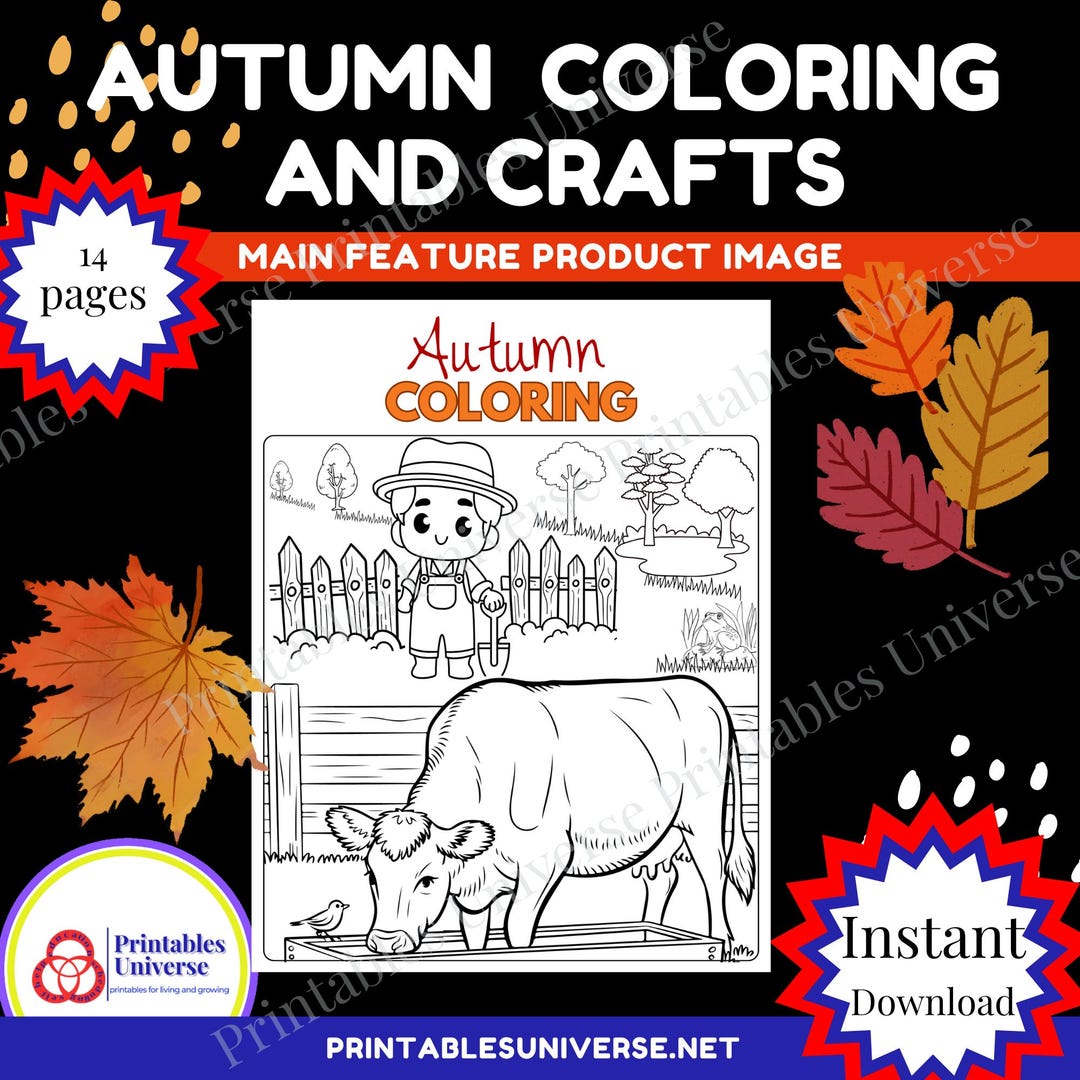 Autumn Coloring Pages and Crafts With Fun Harvest Fall Coloring Pages ...