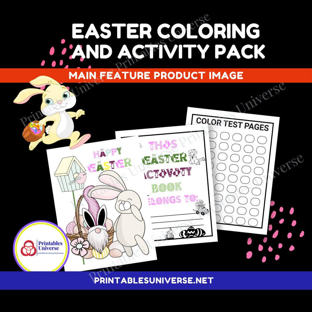Easter Coloring and Activity Book for Kids Ages 4 to 9 With Detailed ...