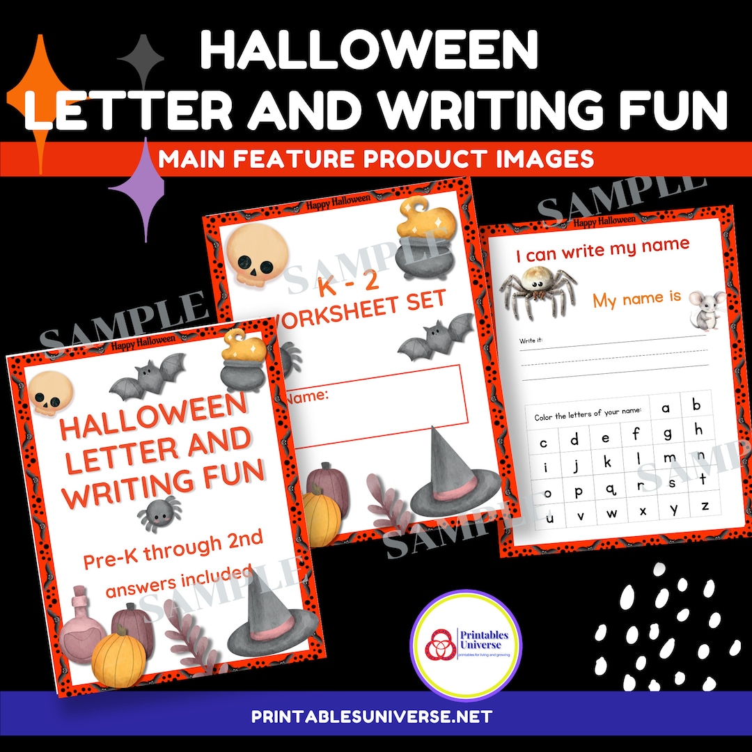 Halloween Letter and Writing Fun: Prek-2nd, Alphabet Recognition ...