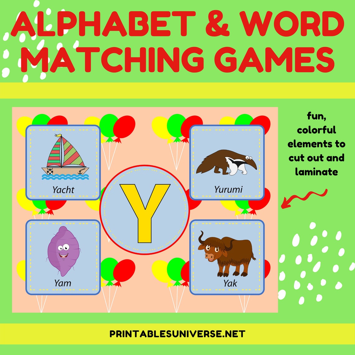 Printable Beginning Sounds Picture-matching Game - Etsy