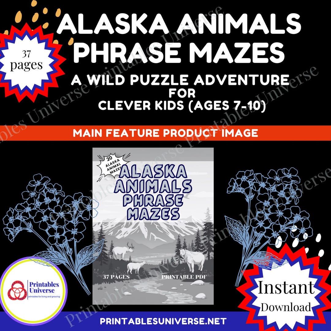 Alaska Animal Phrase Mazes: A Wild Puzzle Adventure for Clever Kids ...