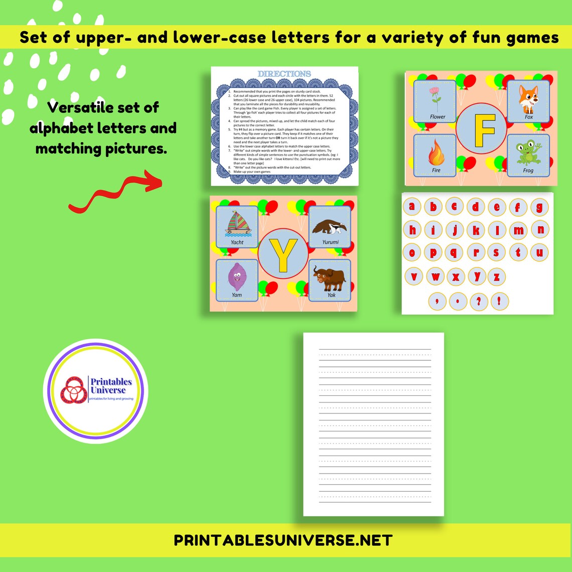 Printable Beginning Sounds Picture-matching Game - Etsy