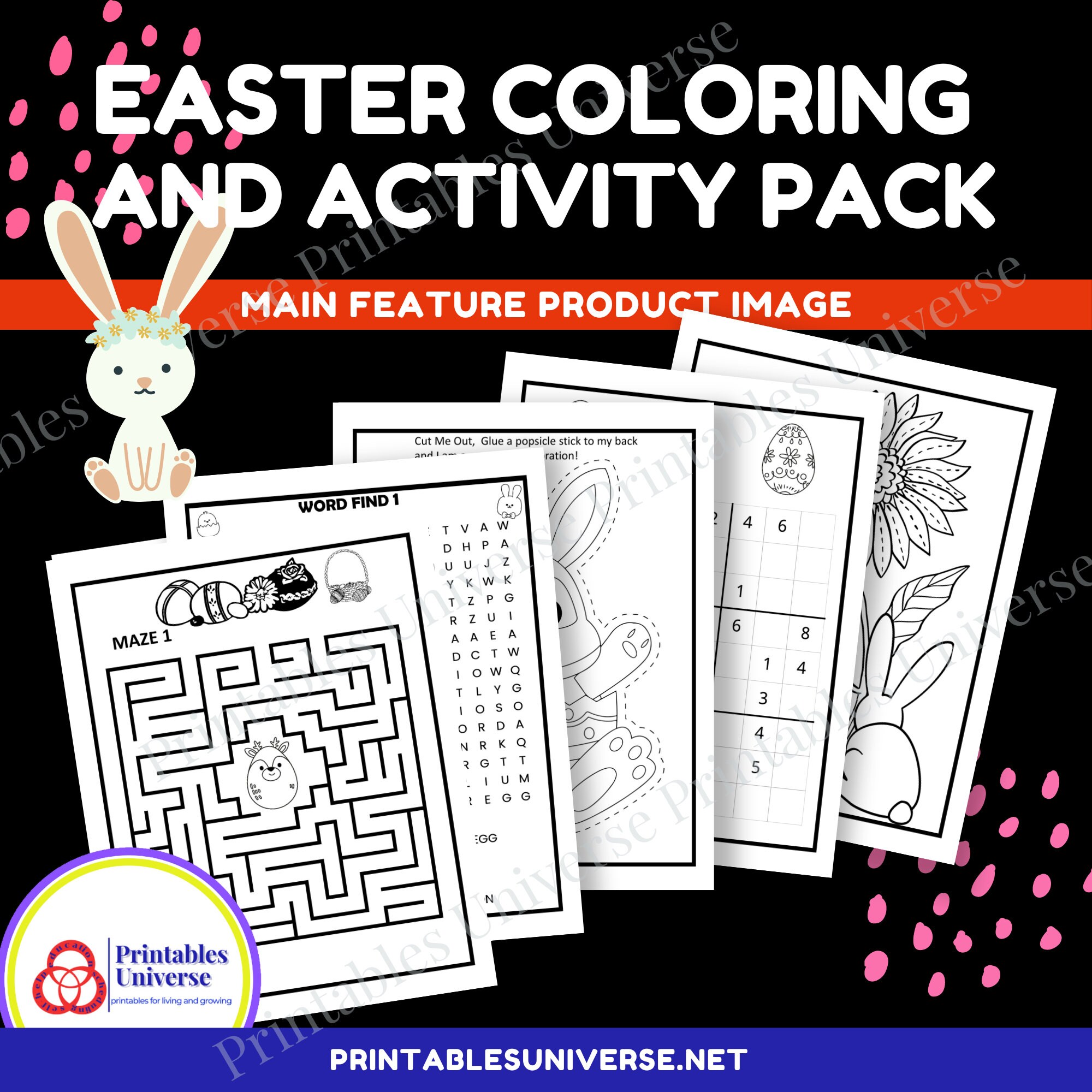 Easter Coloring and Activity Book for Kids Ages 4 to 9 With Detailed ...