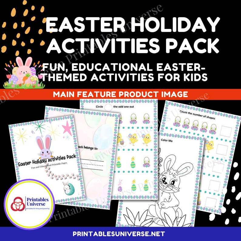 Easter Printable Pack for Kids - Fun & Educational Easter Worksheets - Etsy