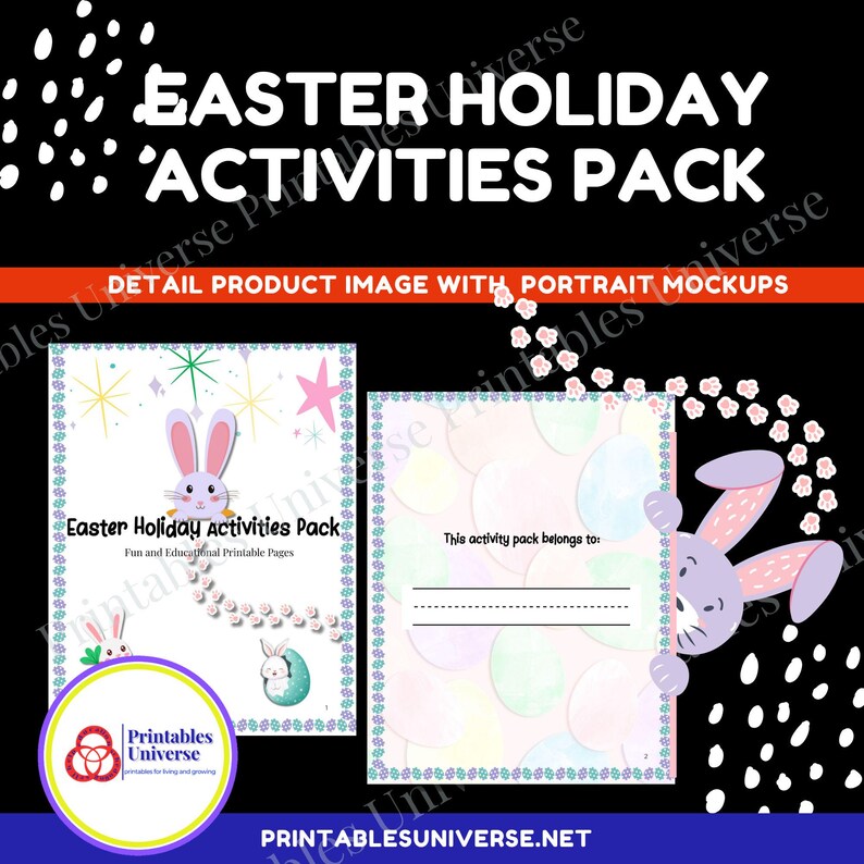 Easter Printable Pack for Kids - Fun & Educational Easter Worksheets - Etsy