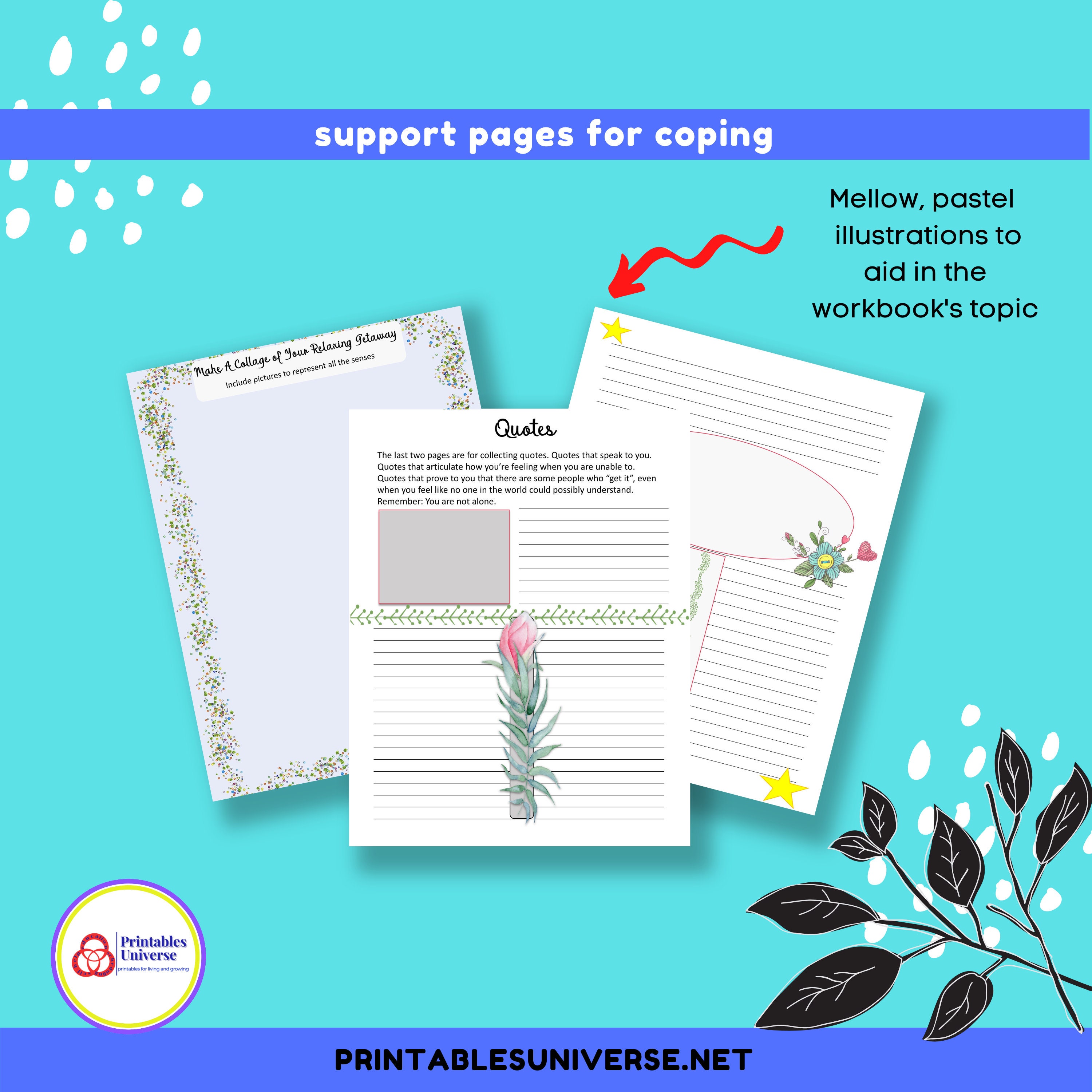 Printable Guided Journal, Calming the Distress Within, Methods for ...
