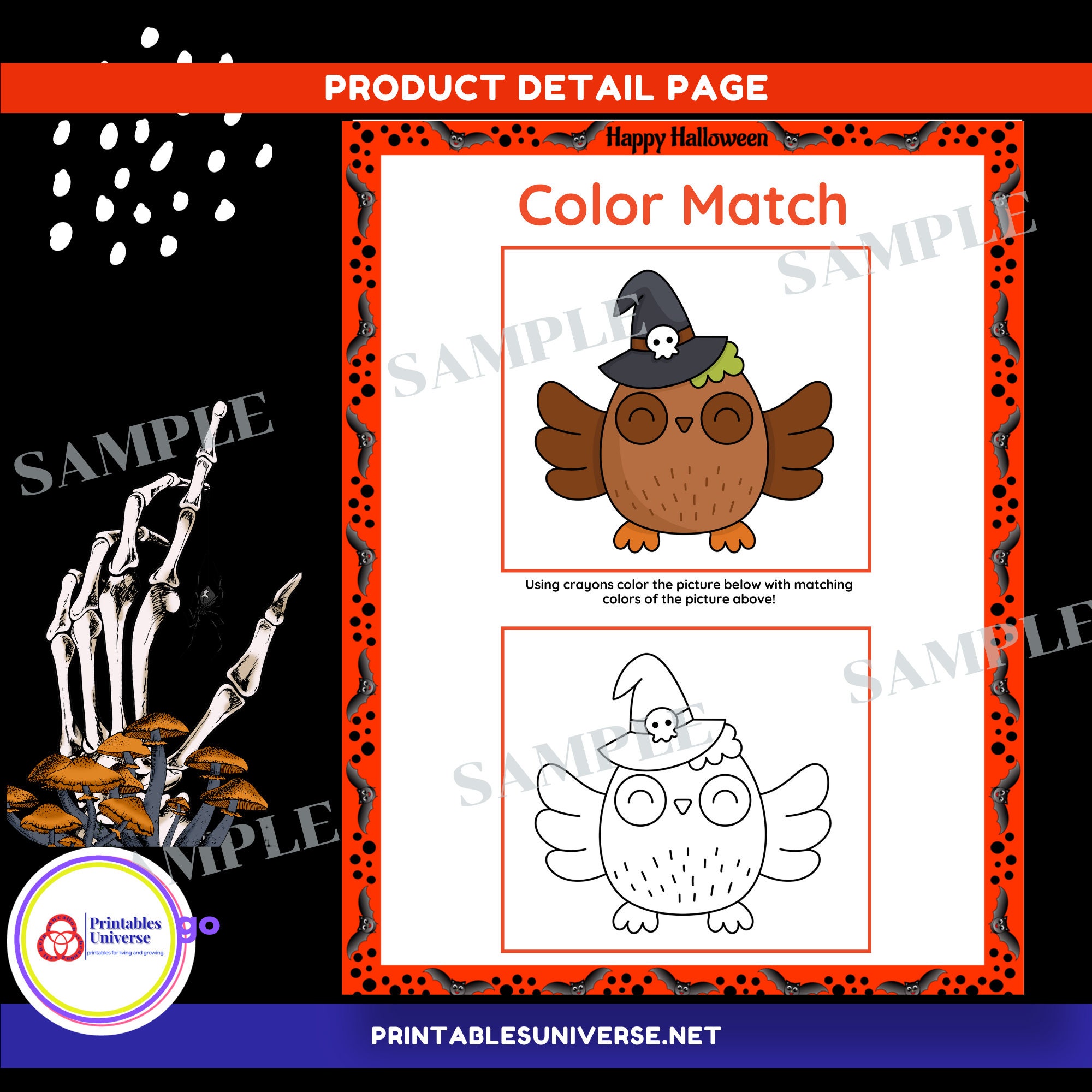 Halloween Coloring and Drawing: Prek-2nd, Fine and Gross Motor Skills ...