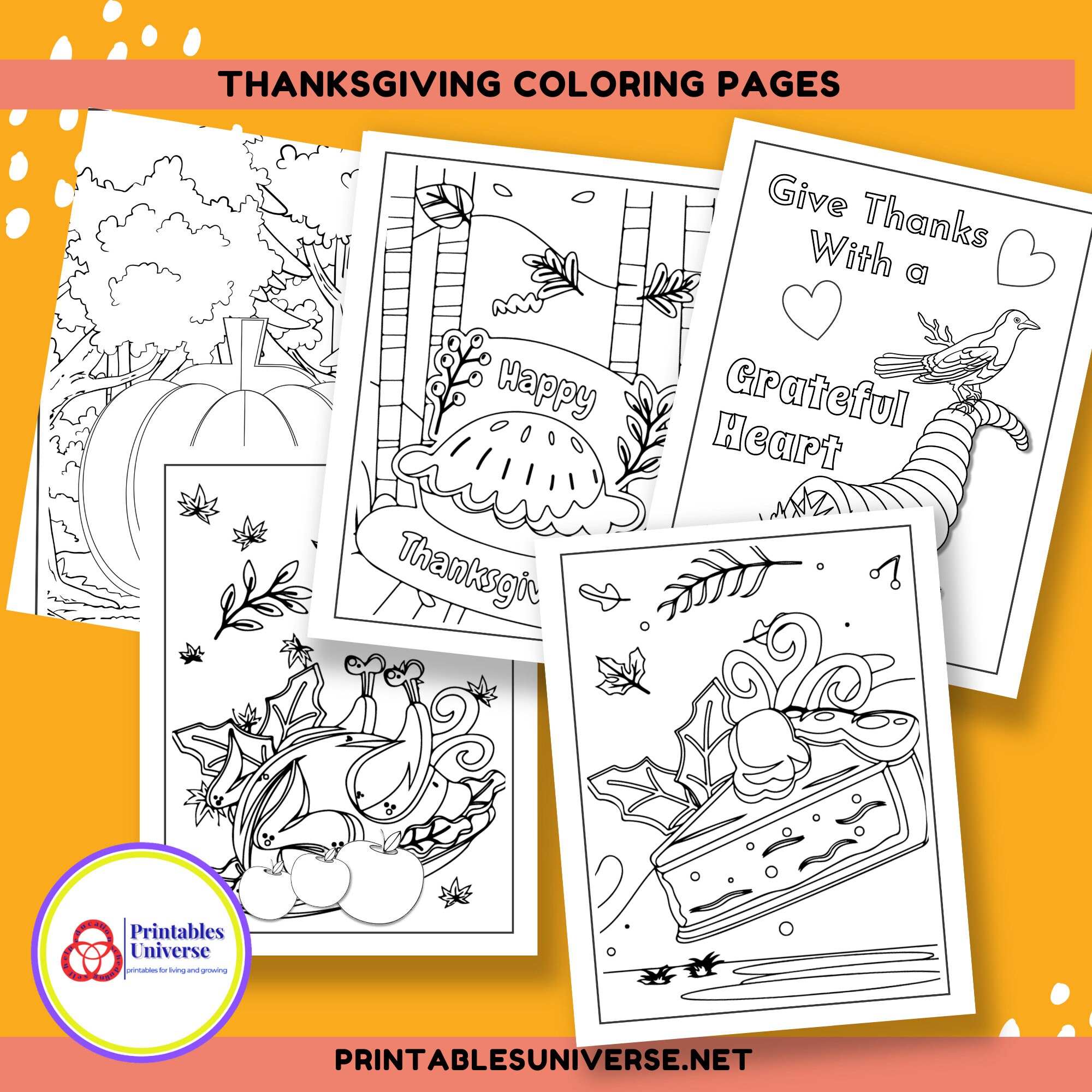 Thanksgiving Coloring and Activities/for Kids Ages 4-8/variety of Kids ...