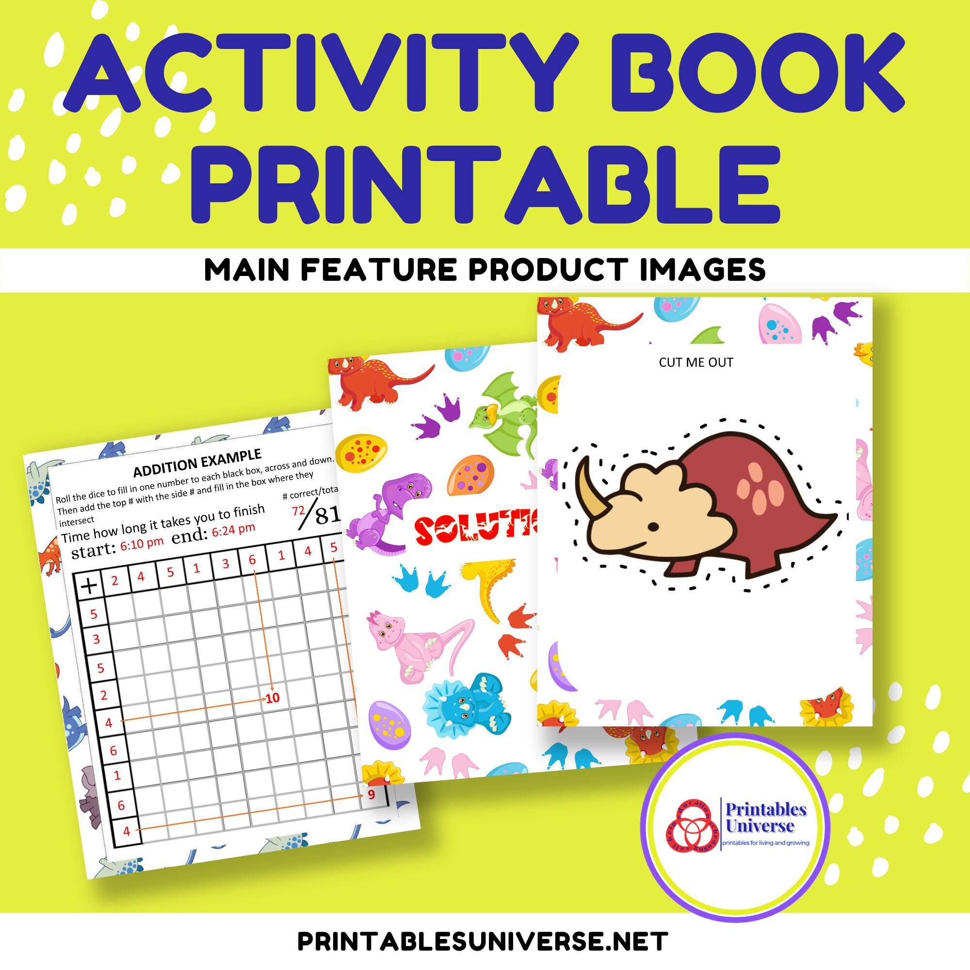Educational Dinosaur-themed Busy Book Activity Book - Etsy