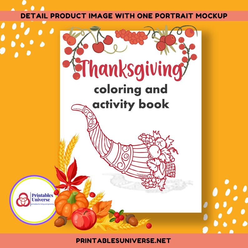 Thanksgiving Coloring and Activities/for Kids Ages 4-8/variety of Kids ...