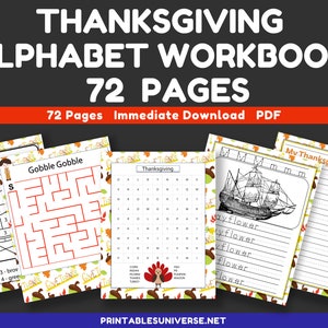 Preschool & Kindergarten Alphabet Workbook A-Z Printable - Etsy
