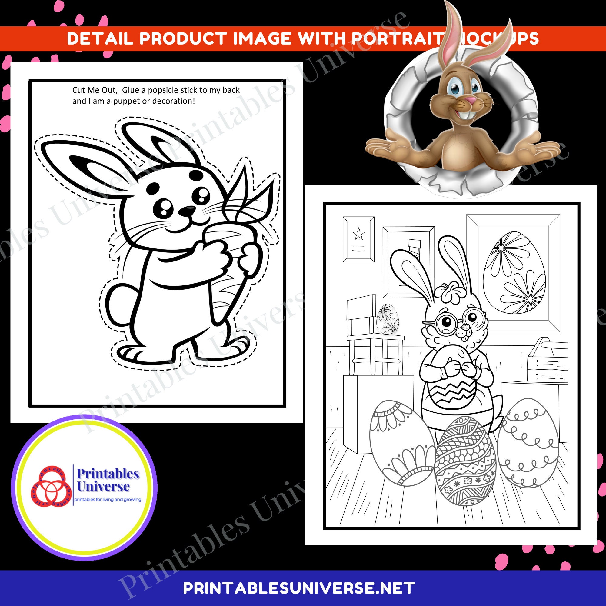 Easter Coloring and Activity Book for Kids Ages 4 to 9 With Detailed ...